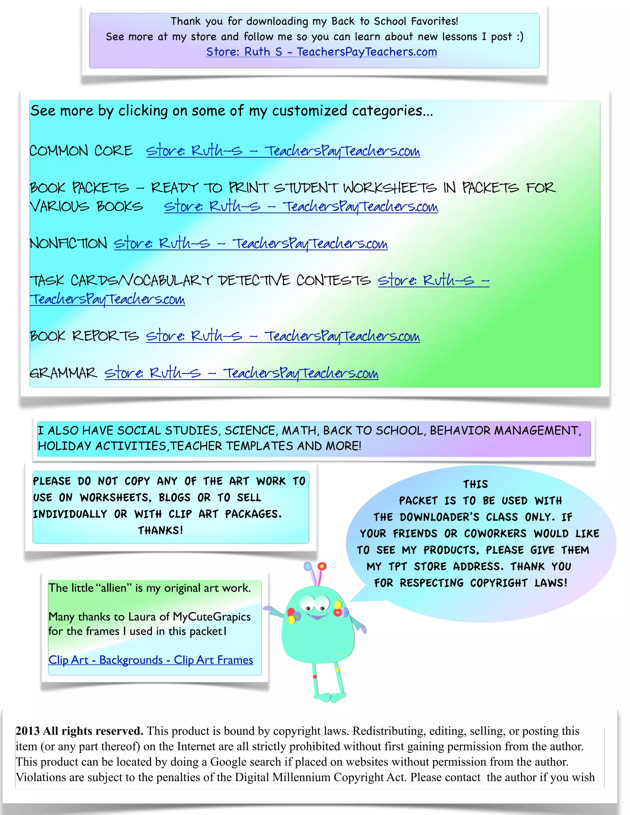 Back to school favorites | PDF