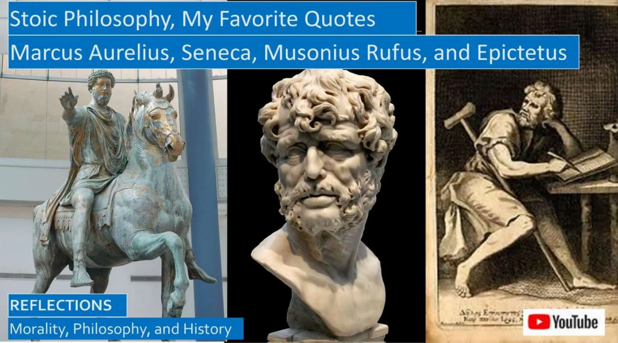 Major Roman Stoic Philosophers, My Favorite Maxims: Epictetus, Rufus ...