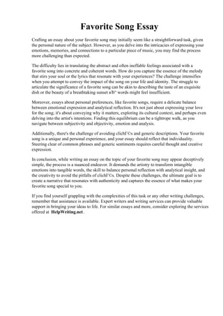Favorite Song Essay.pdf