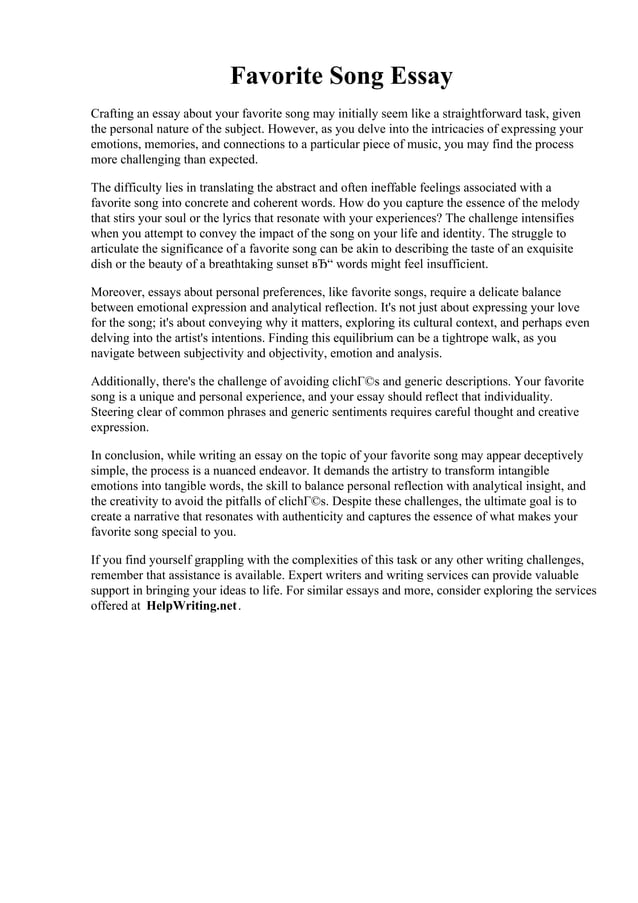 Favorite Song Essay.pdf