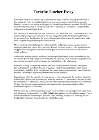 Favorite Teacher Essay.pdf