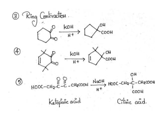 favorskki rearrangement, Benzil benzilic acid rearrangement | PPTX