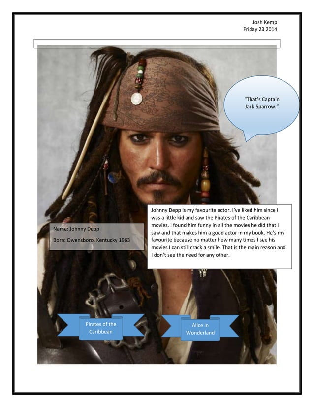 my Favourite actor poster | DOCX