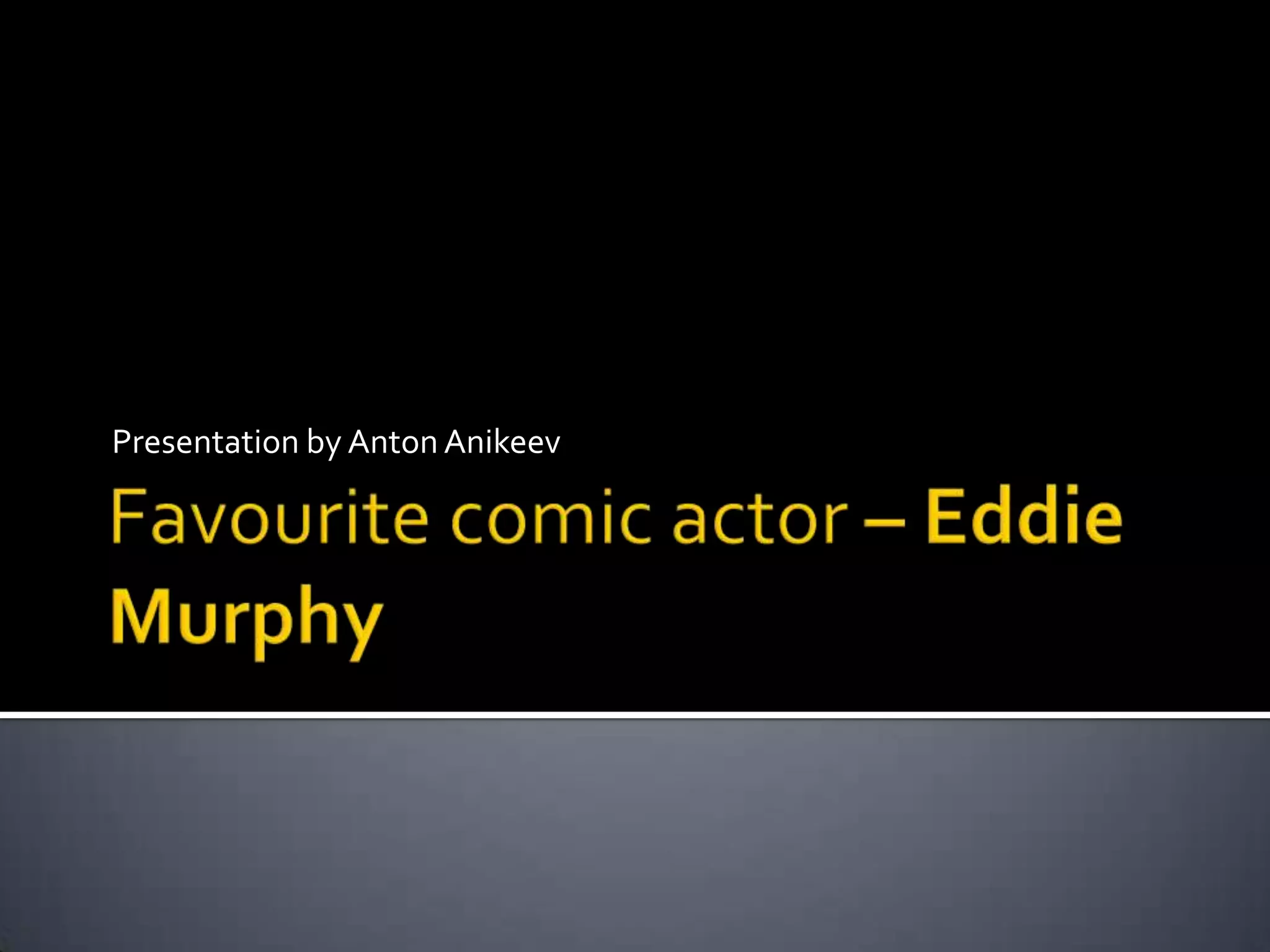 Eddie murphy | PPTX