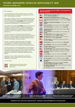 SMi Group's Future Armoured Vehicles Survivability 2018 | PDF