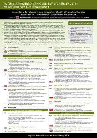 SMi Group's Future Armoured Vehicles Survivability 2018 | PDF