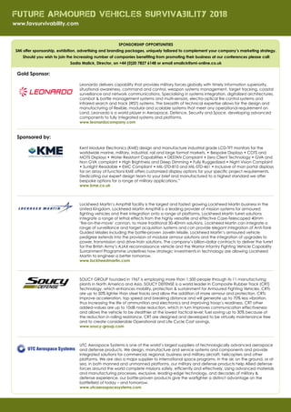 SMi Group's Future Armoured Vehicles Survivability 2018 | PDF