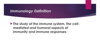 Classification of immunology by medical students | PPTX