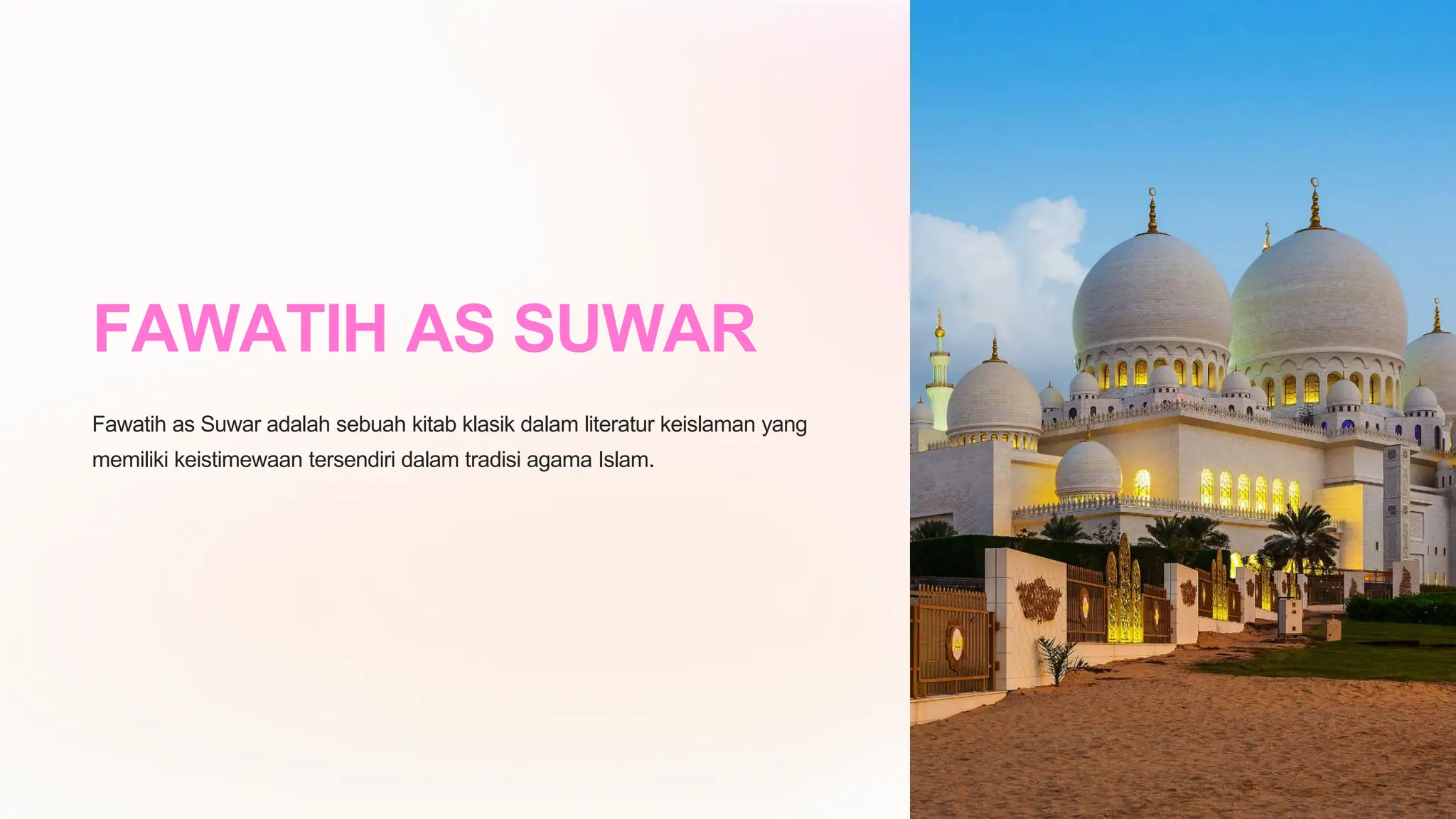 FAWATIH-AS-SUWAR.pptx tugas untuk memenuhi mata kuliah ulumul Qur'an | PPTX