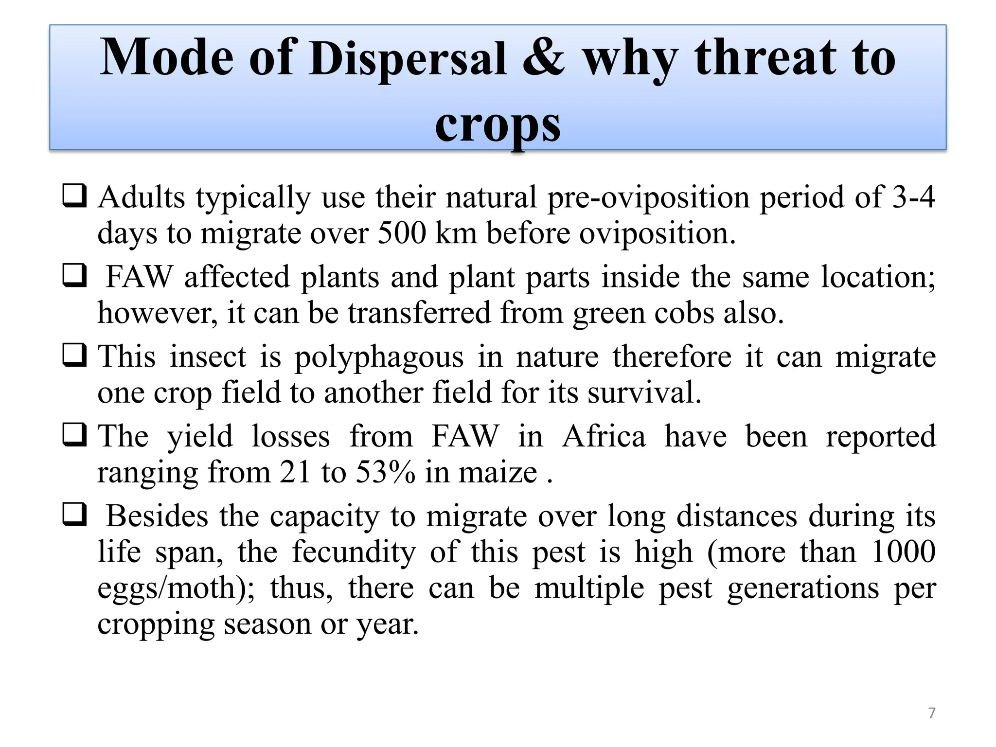 Fall Armyworm (Spodoptera frugiperda) FAW | PDF