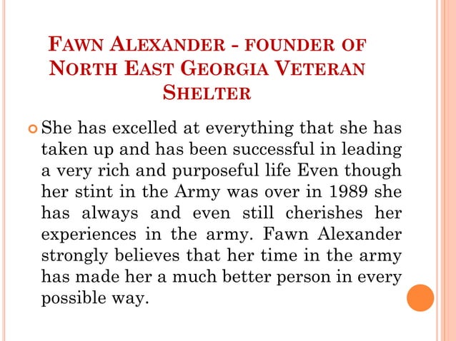 Fawn Alexander | PPT