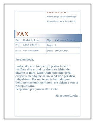 Si te shkruajme nje Fax,nje Telegram, nje Kerkese | PDF