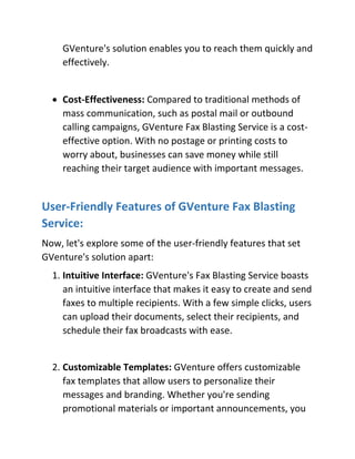 Elevate Your Communication: Accelerate Messaging with GVenture Fax ...