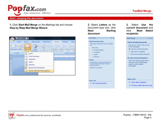 Faxmail merge | PPT