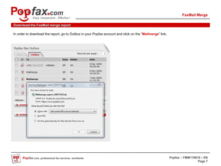 Faxmail merge | PPT