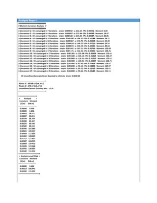 Moment curvature analysis of unconfined circular concrete pipe section ...