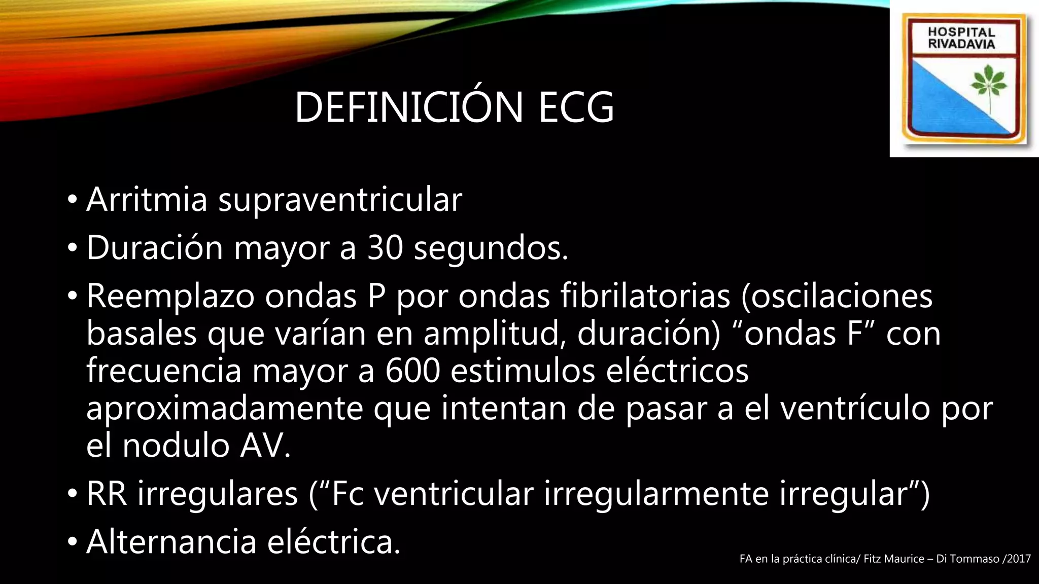 Fibrilación auricular y Aleteo auricular (flutter auricular) | PPTX ...