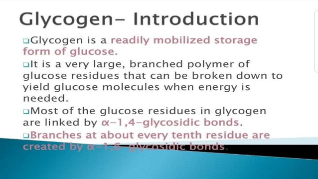 Glycogen Metabolism,Chemistry,disease,storage site. | PPT