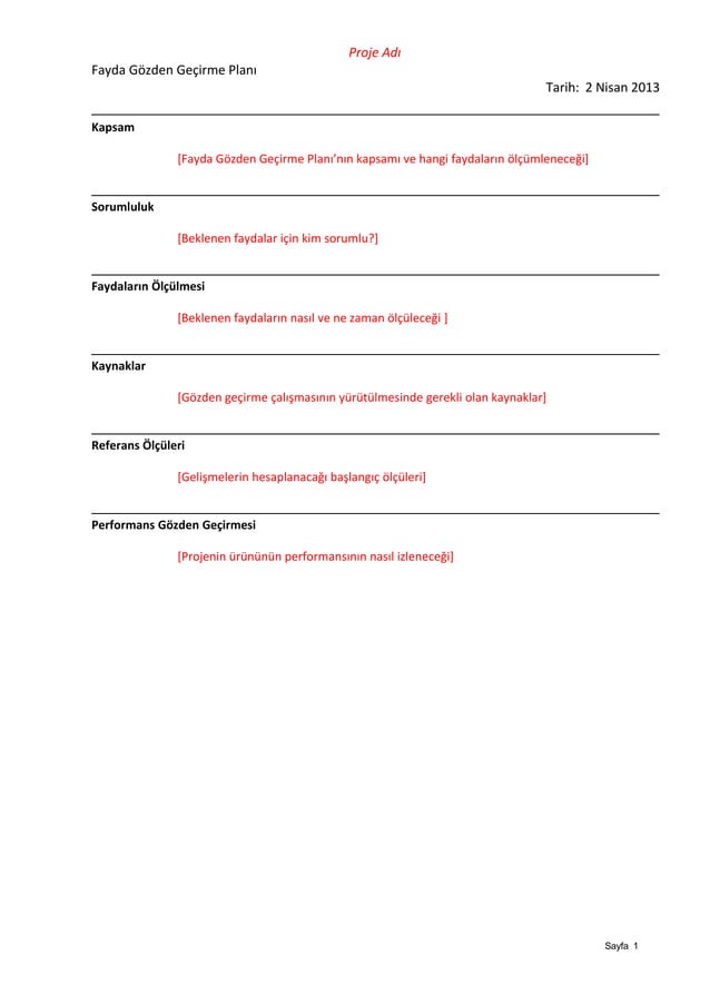 Fayda gozden gecirme_plani | DOC