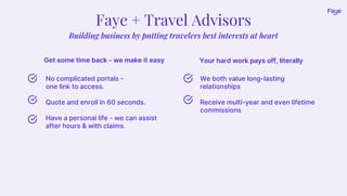 Faye Travel Insurance - InsurTech Innovation Award 2022 | PPTX | Travel ...