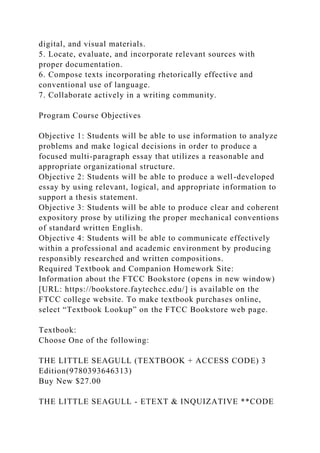 Fayetteville Technical Community CollegeSYLLABUSSummer 2020Cou.docx