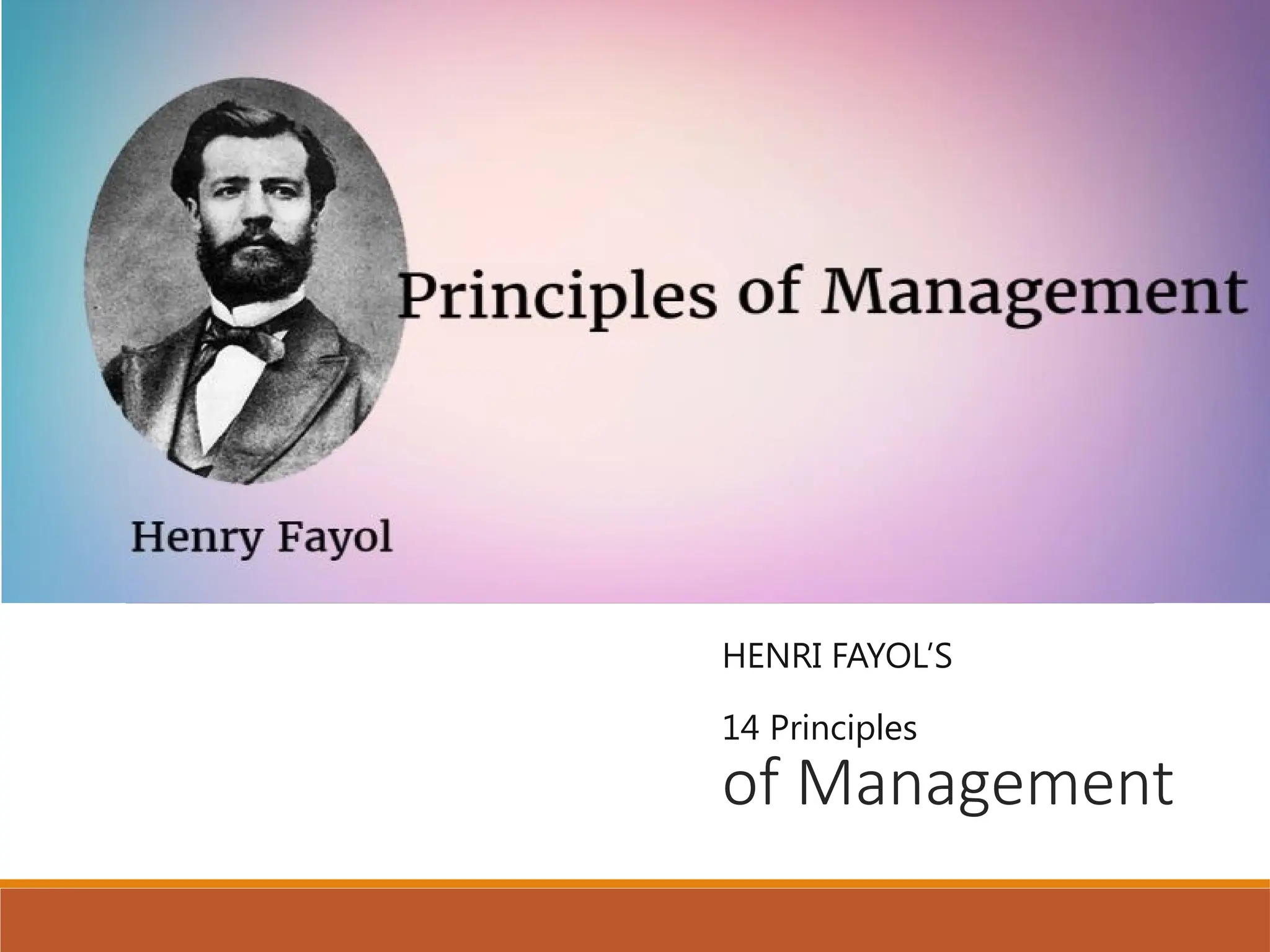 Henri Fayol's 14 Principles: Foundations of Modern Management | PPT