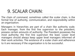 Henri Fayol's 14 Principles: Foundations of Modern Management | PPT