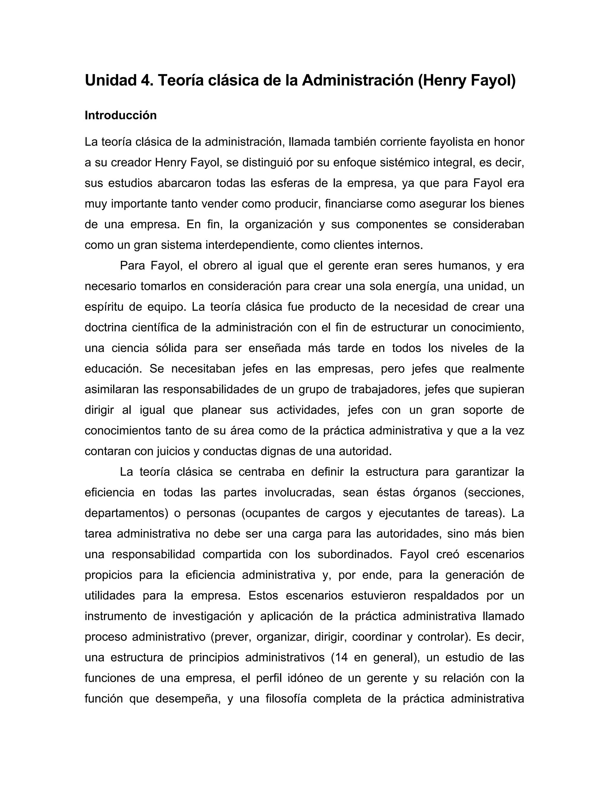 Fayolismo | PDF