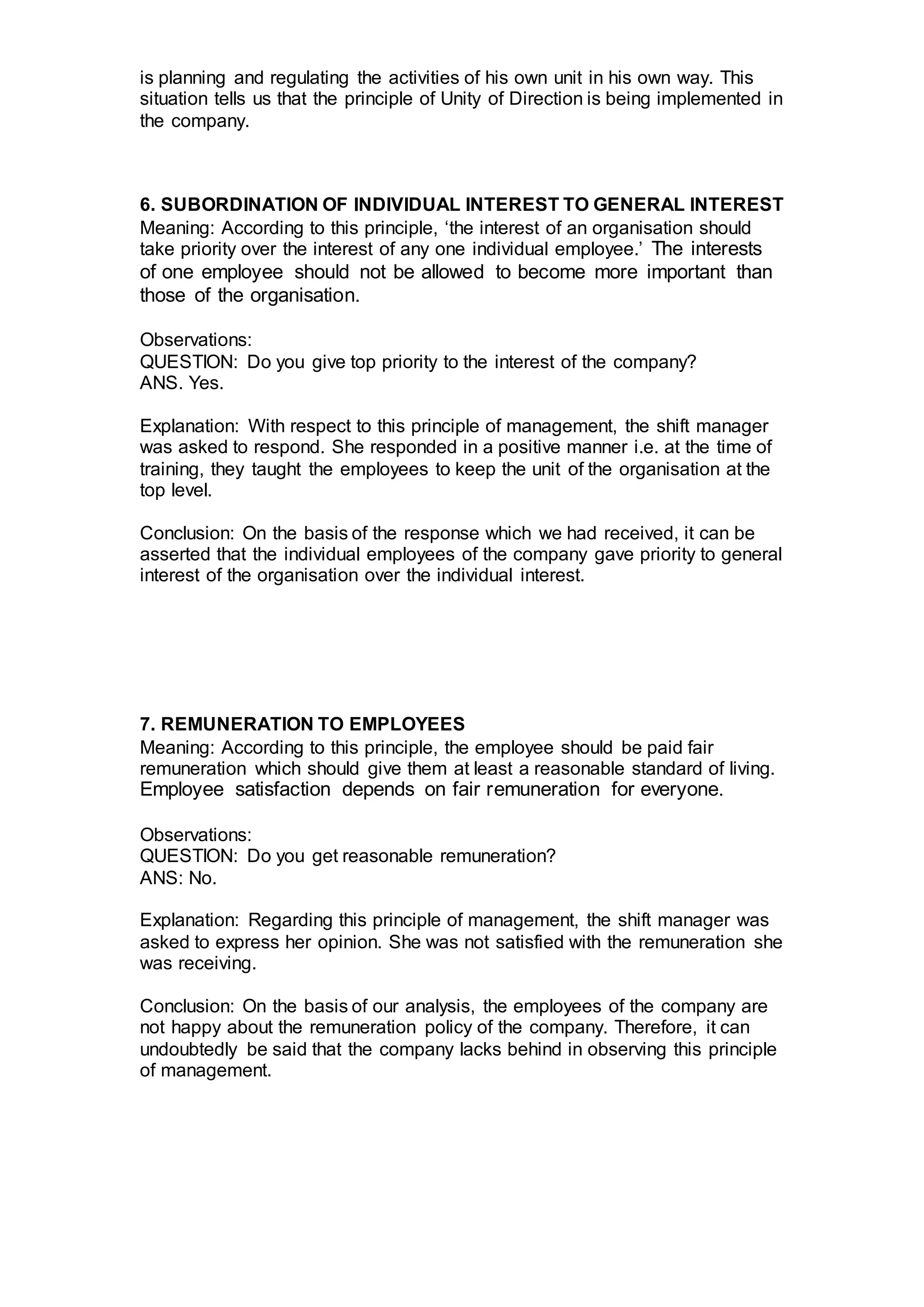 Principles of Management Project CLASS XII | DOCX