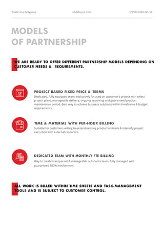 Fayrix Software Development. IT Outsourcing and Custom Projects | PDF