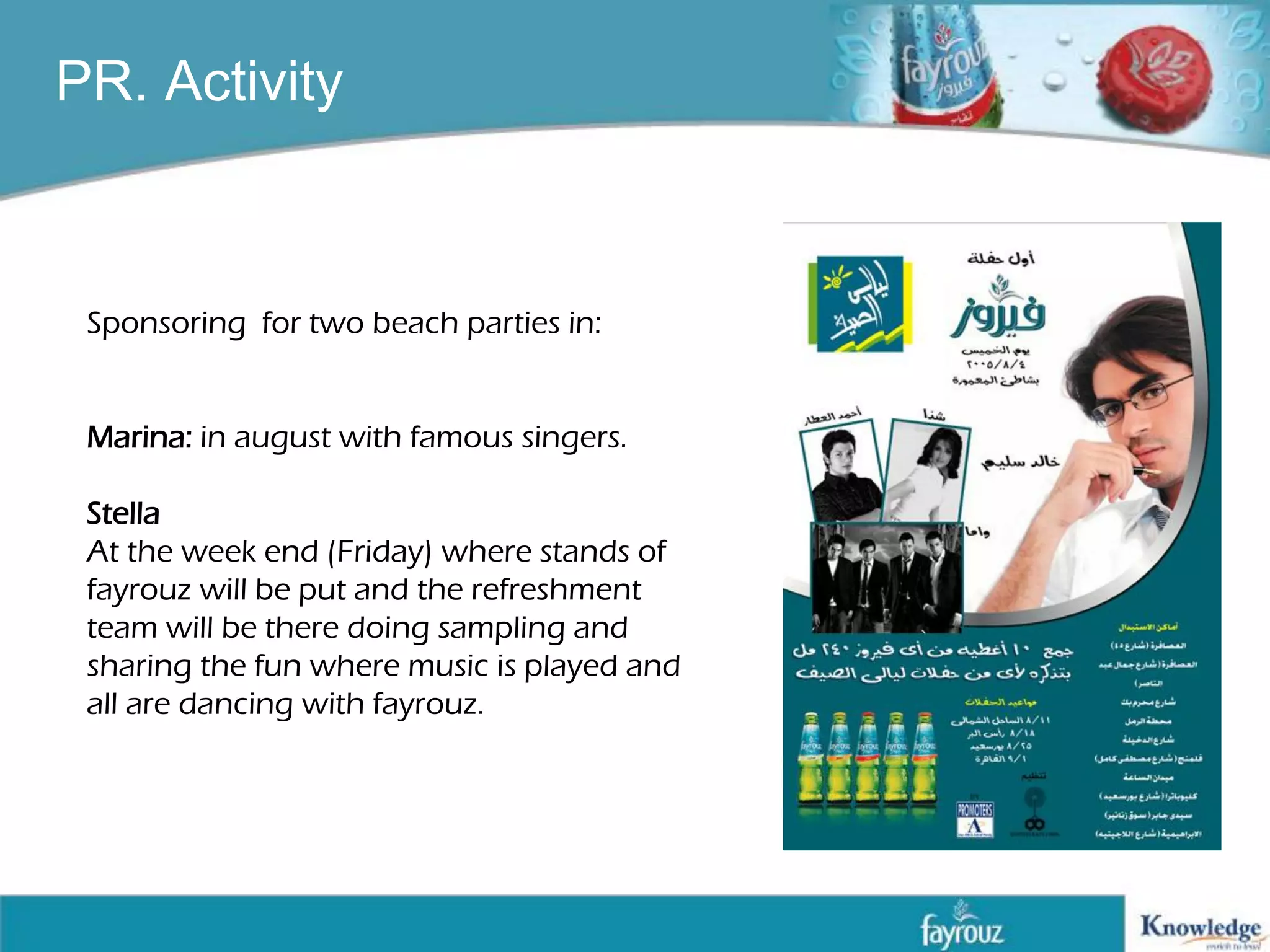 Fayrouz IMC Plan + designs options | PPT