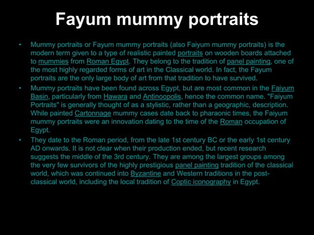 Fajumski portreti mumija | PPT