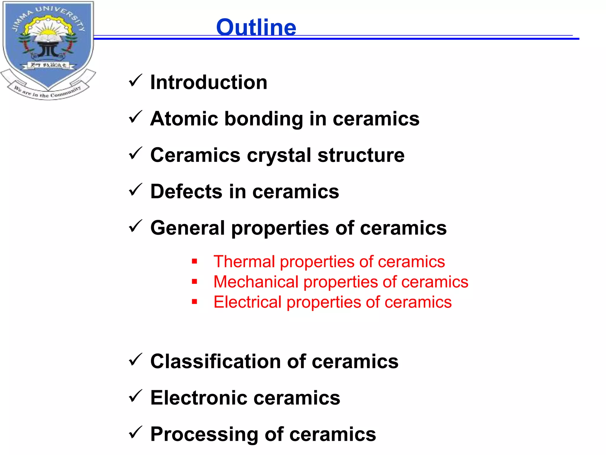 introduction to ceramics | PPTX