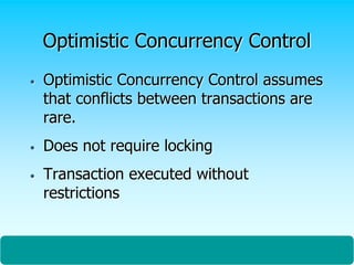 Fazal rafi.. database concurancy control and recovery | PPT