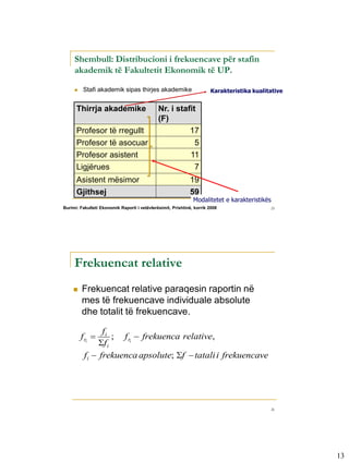 Fazat e studimit statistikor | PDF