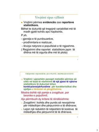 Fazat e studimit statistikor | PDF