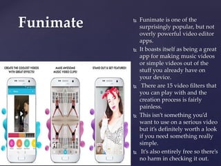 5 Mobile Video Editors | PPT