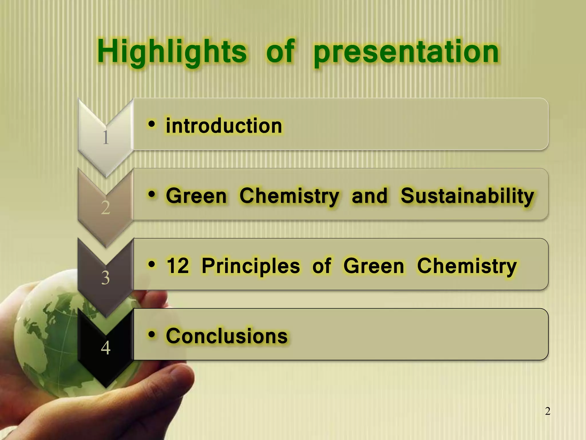 green chemistry | PPTX