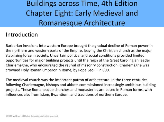 Chapter Eight: Early Medieval and Romanesque Architecture | PPT ...