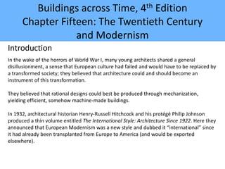 Chapter 15: The Twentieth Century and Modernism | PPT
