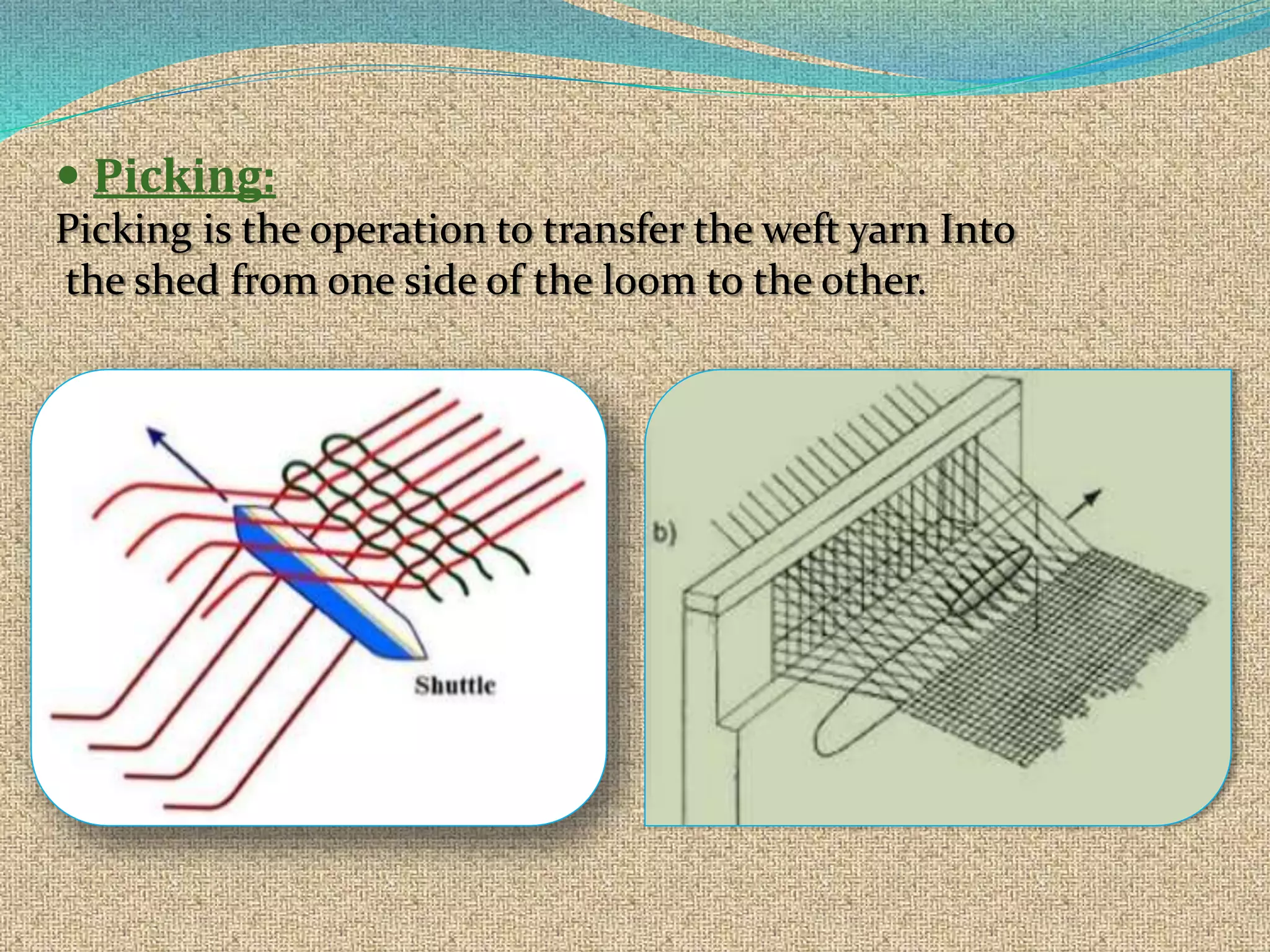 Primary motion of a loom | PPTX