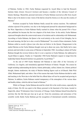 Fazlur rahman | PDF