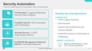Simplify SOC Automation with FortiAnalyzer | PPTX