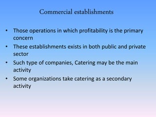 food and beverage industry (F&b) (types of services) | PPTX