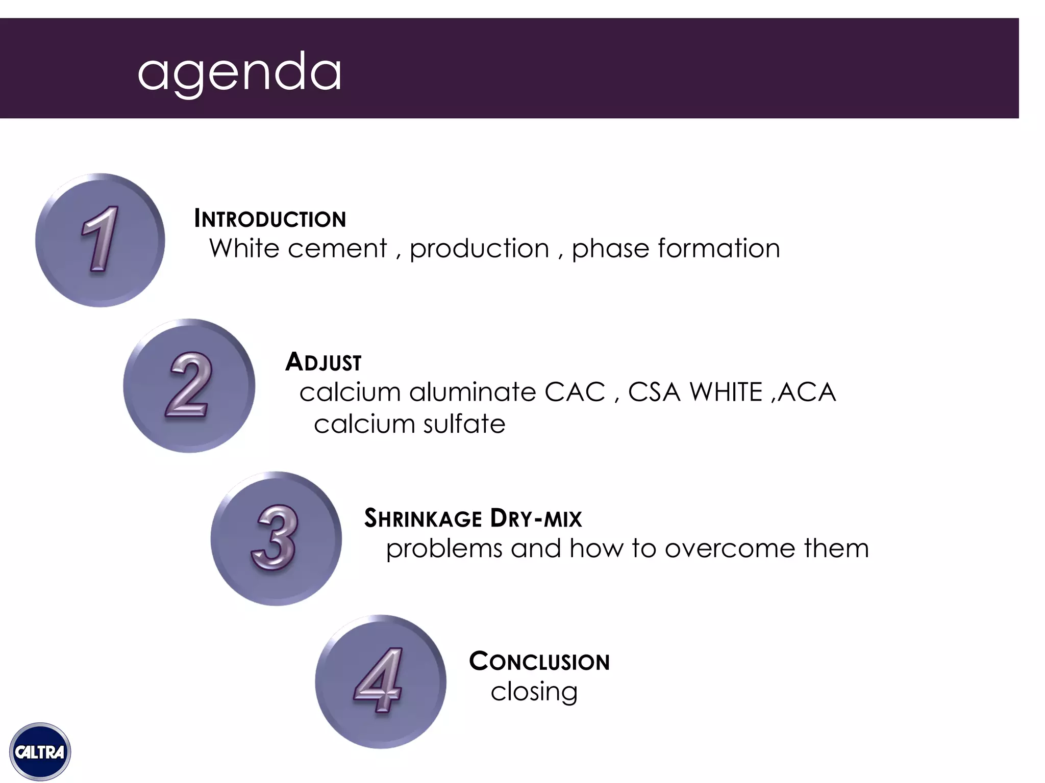 WHITE CSA CEMENT - CALUMEX | PDF