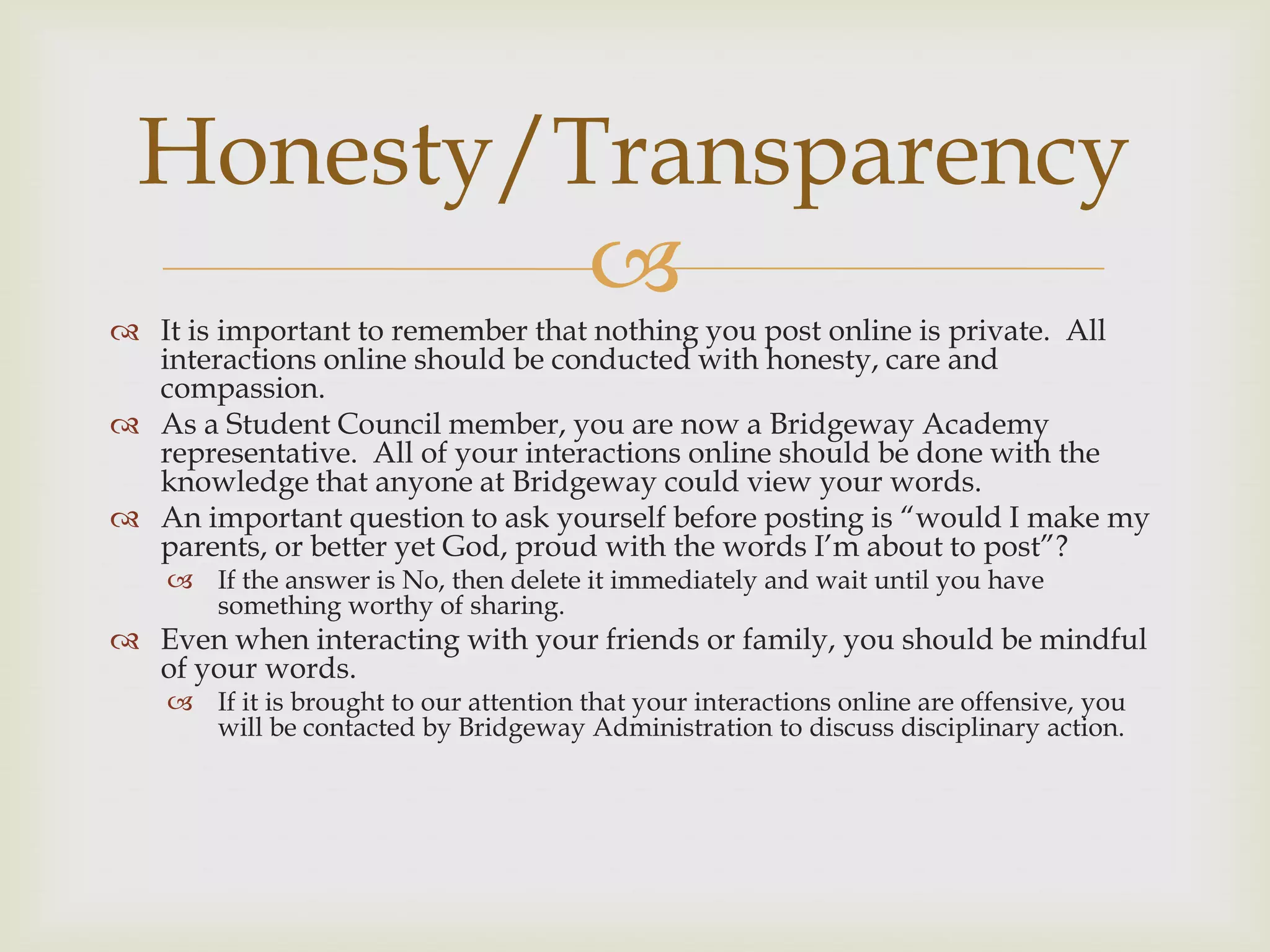 Fb training for student council | PPT