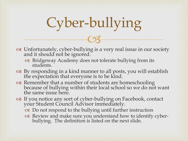 Fb training for student council | PPT