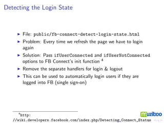 Facebook Connect Tutorial | PPT