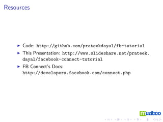 Facebook Connect Tutorial | PDF