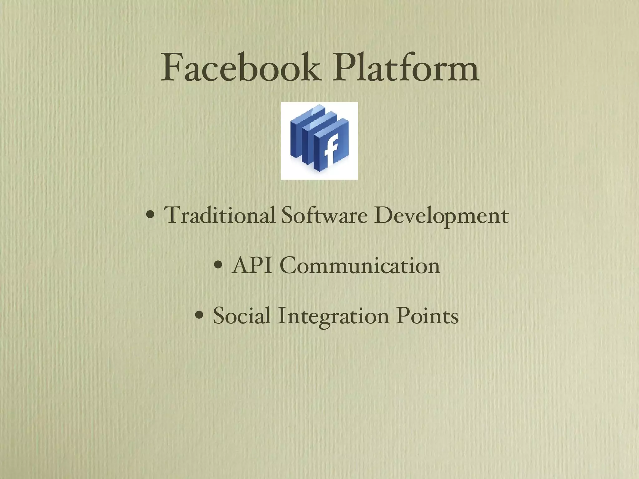 Facebook Development in 5 Minutes | PPT | Social Networking | Internet